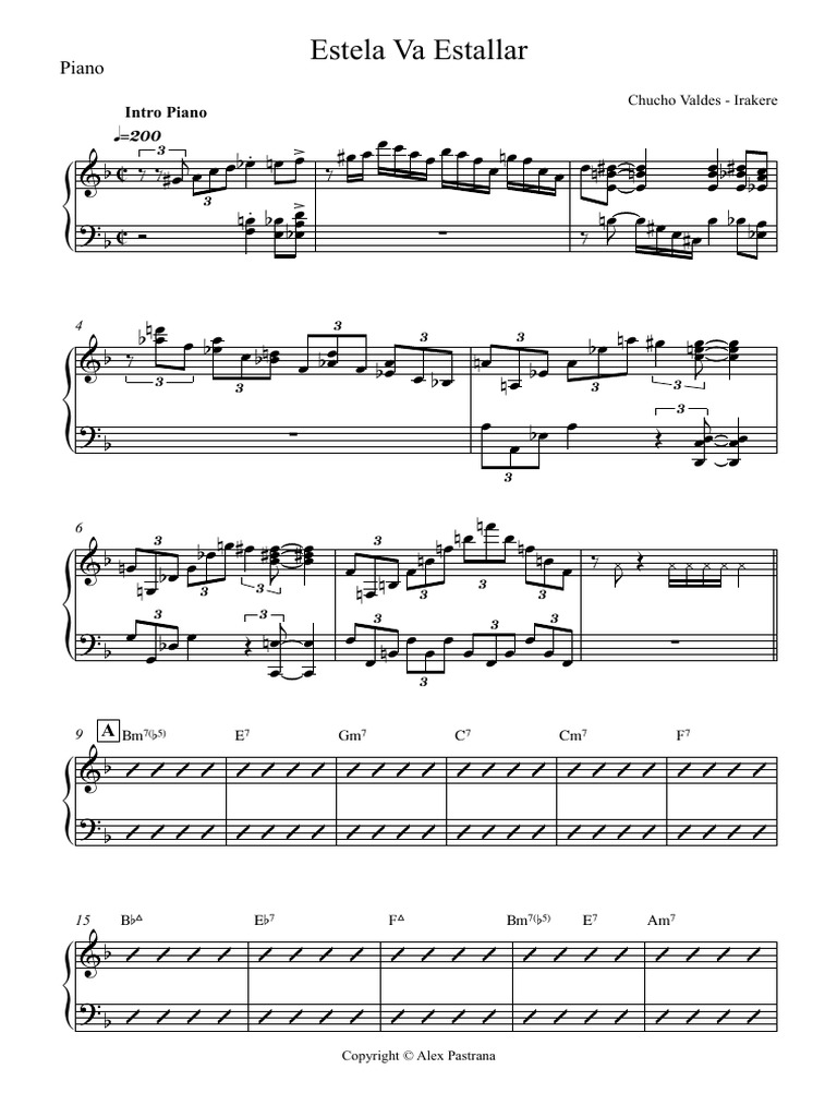 Estela Va Estallar: Piano | PDF