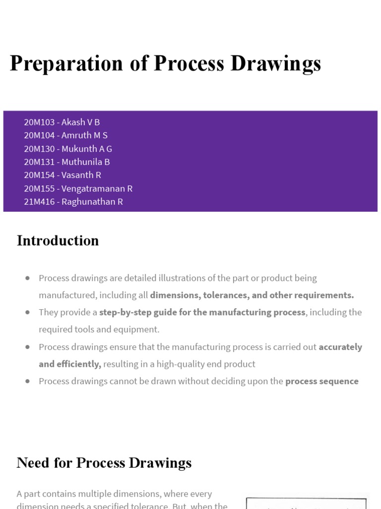 Preparation of Process Drawings | PDF | Engineering Tolerance | Machining