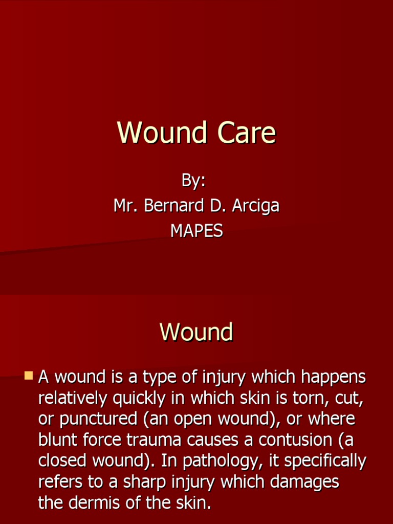 Classification of Wounds | PDF