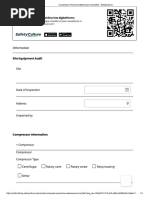 Air Compressor Preventive Maintenance Checklist | PDF | Energy ...