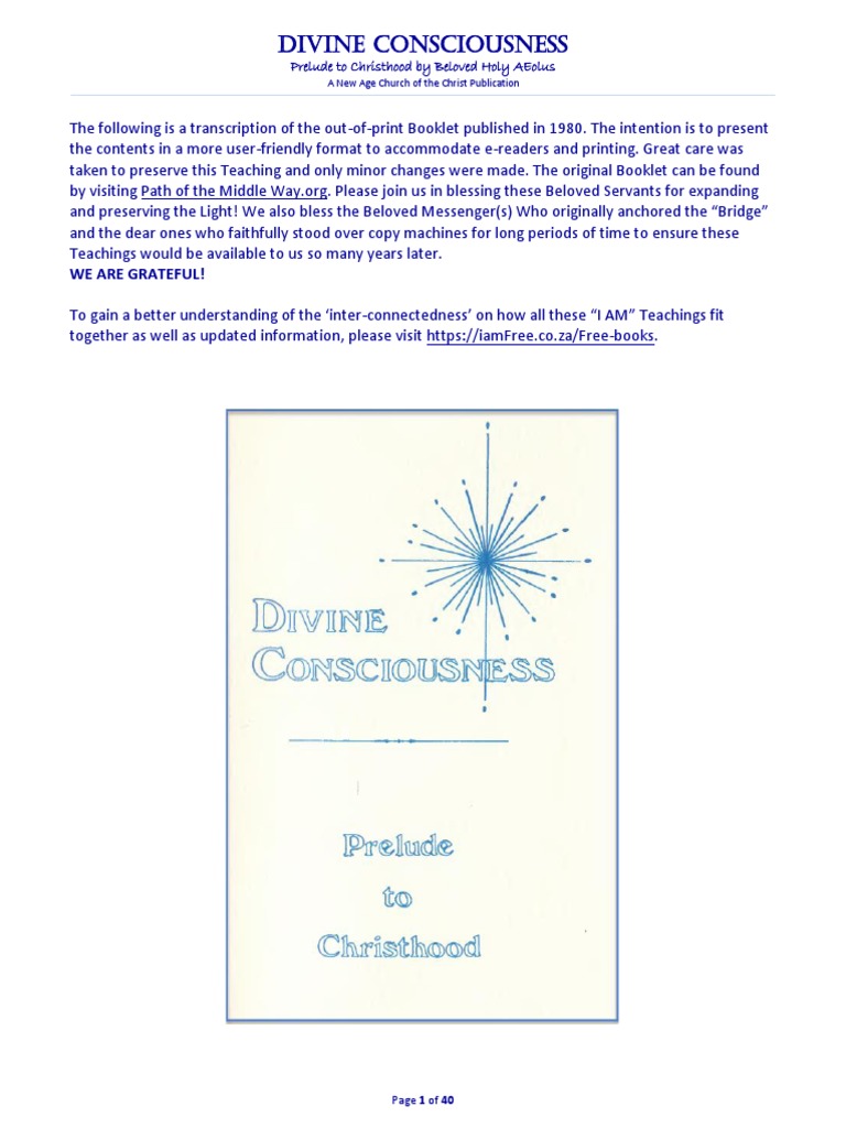 Divine Consciousness: We Are Grateful! | PDF | Ascended Master ...