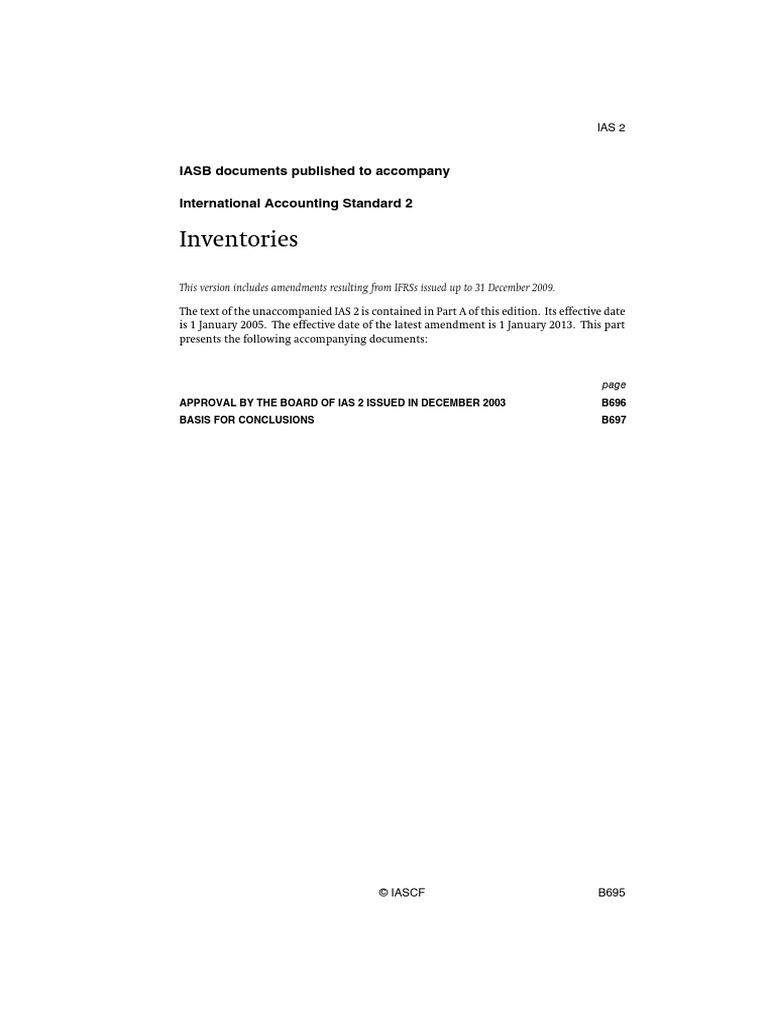 bv2010 - Ias02 - Part B | PDF | Inventory | Management Accounting