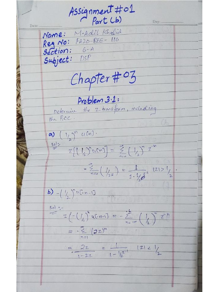 Assignment Dsp Pdf