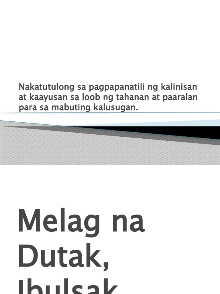 Nakatutulong Sa Pagpapanatili Ng Kalinisan At Kaayusan Sa Pdf