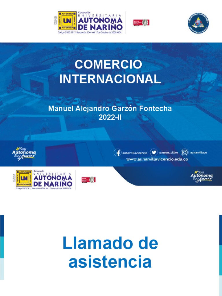 Comercio Internacional: Manuel Alejandro Garzón Fontecha 2022-II | PDF ...
