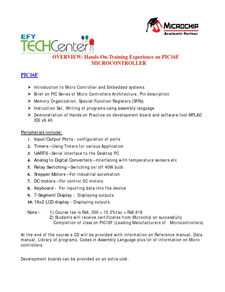 PIC16F OverView | PDF