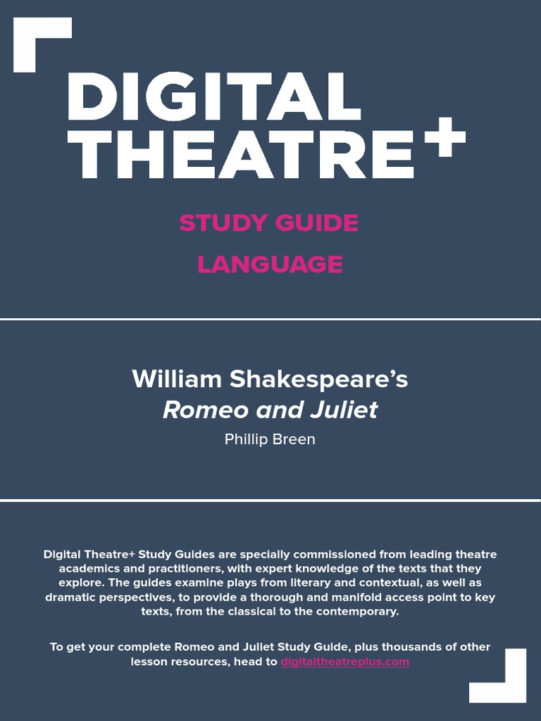Romeo and Juliet Study Guide Language | Download Free PDF | Romeo And ...