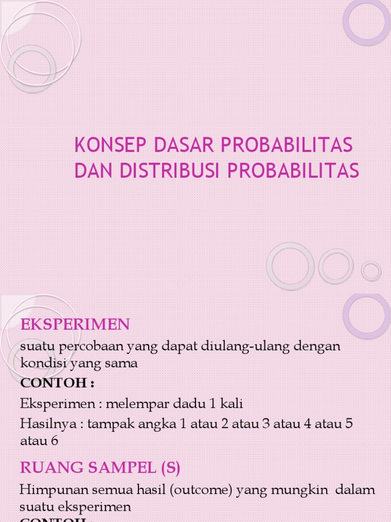 Materi DISTRIBUSI PROBABILITAS | PDF