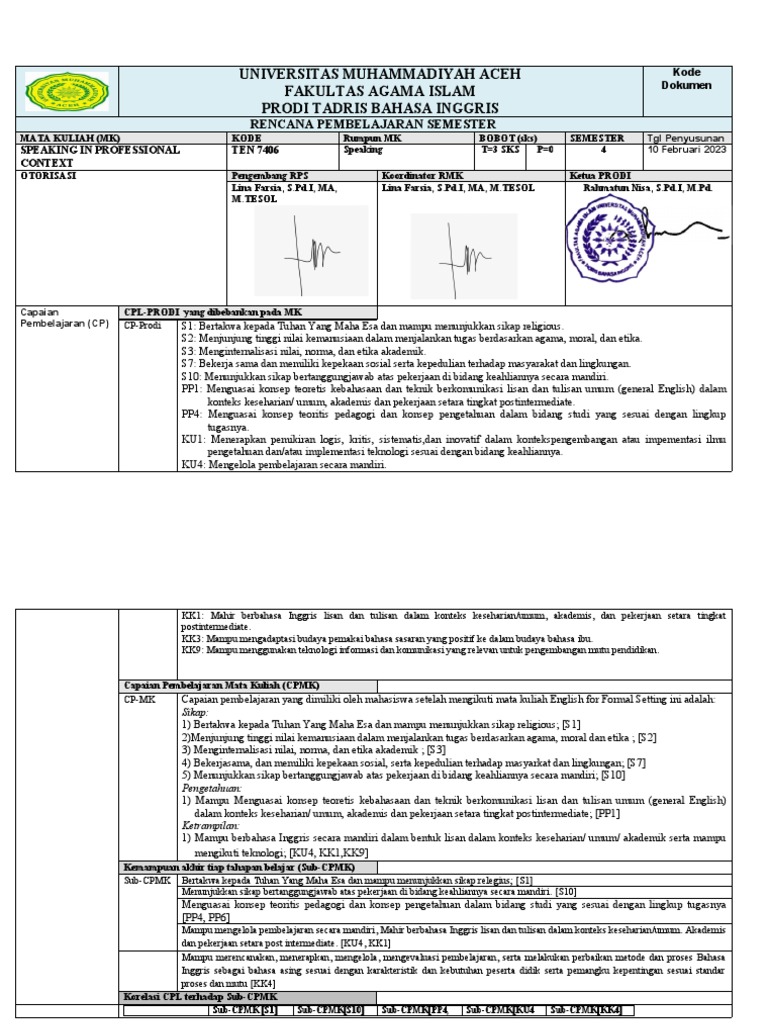 RPS MBKM-Basic Writing | PDF | Kajian Bahasa Asing