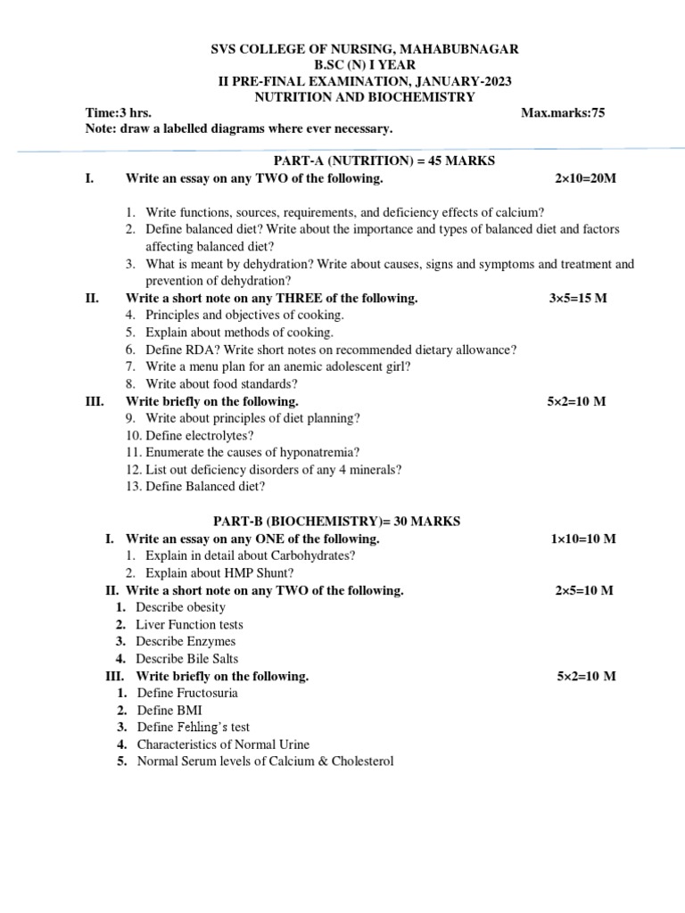 Ntutrition Bio 2nd Prefinal | PDF