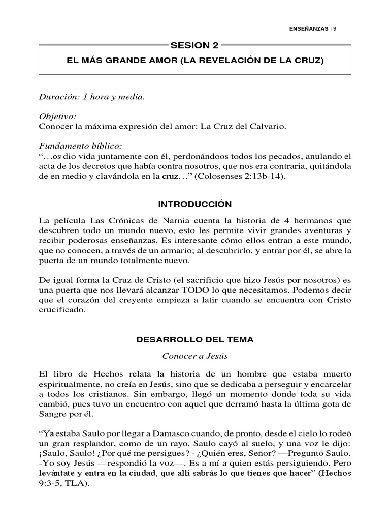 Encuentro 2 - La Revelacion de La Cruz | PDF | Jesús | Pablo el apóstol