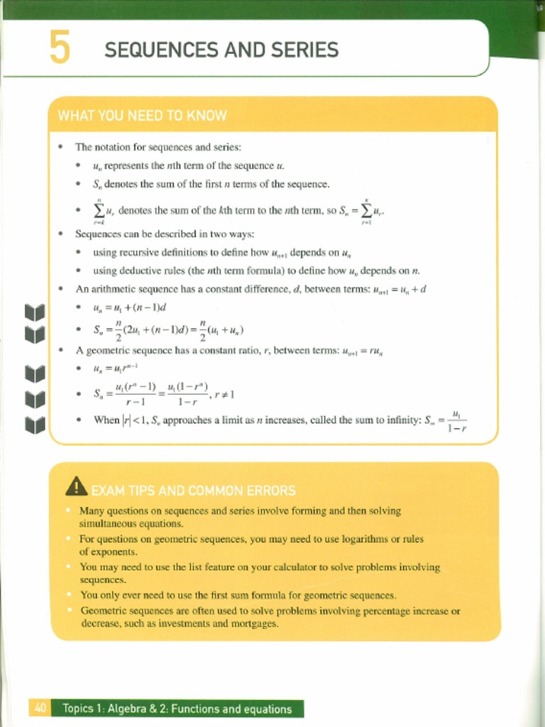 05 Sequences and Series | PDF