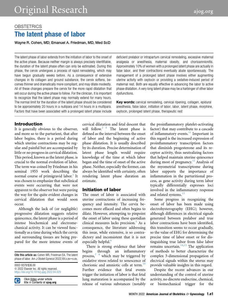 the-latent-phase-of-labor-pdf-childbirth-epithelium