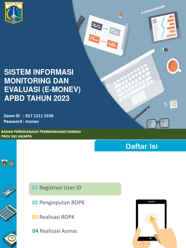 Panduan E-Monev APBD 2023 DKI Jakarta | PDF