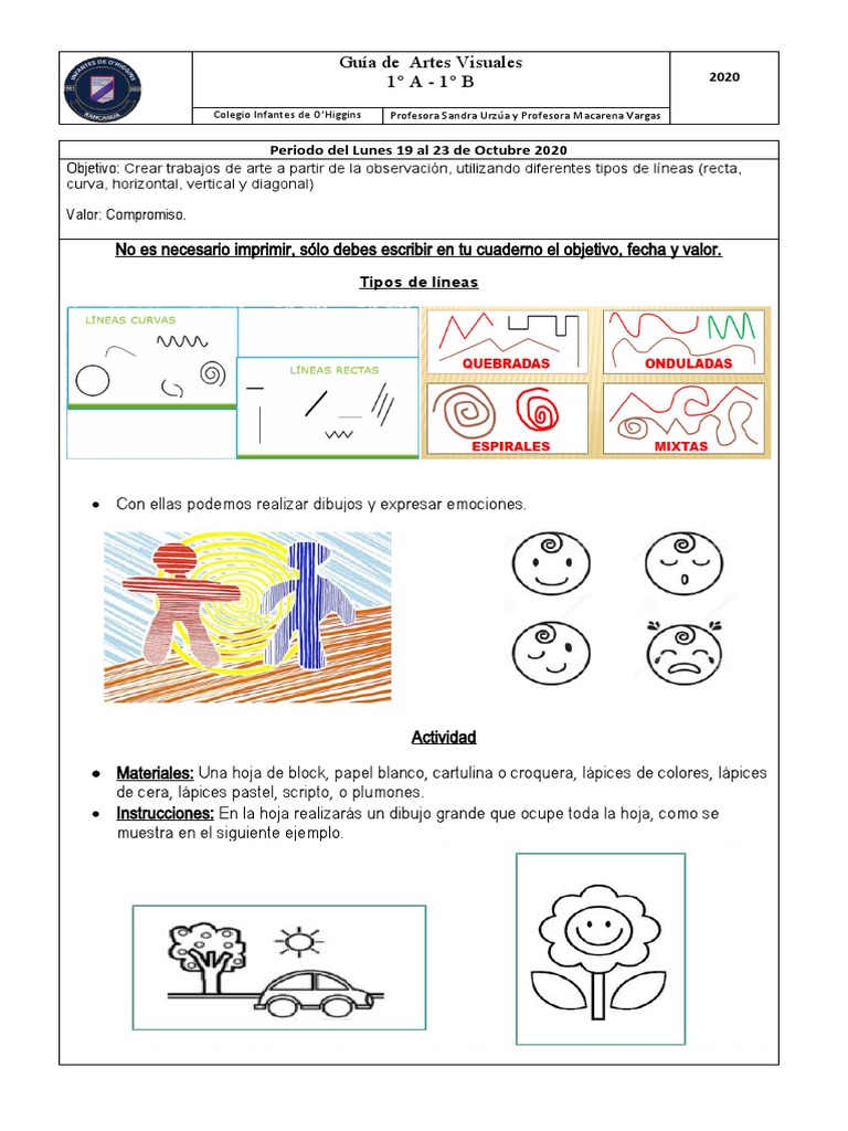 Guía de Artes Visuales Primer Ciclo | PDF