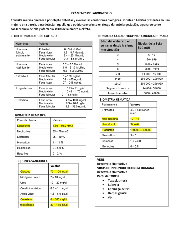 Exámenes de laboratorio en el embarazo: herramientas para evaluar la salud de la madre y el feto ...