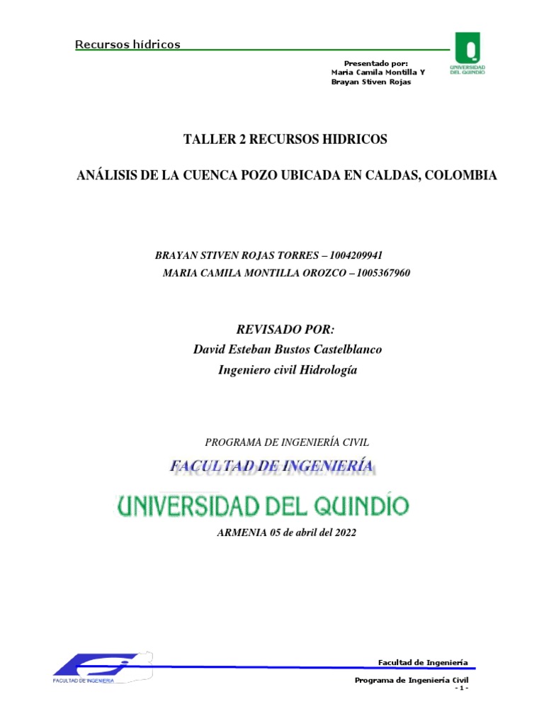 Taller 2 - Grupo 5 - Brayan Stiven Rojas y Maria Camila Montilla | PDF ...