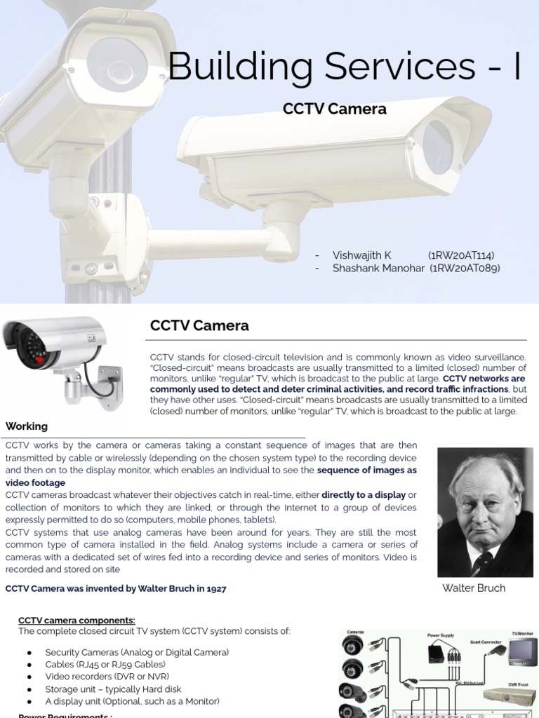 CCTV Camera | PDF | Closed Circuit Television | Video