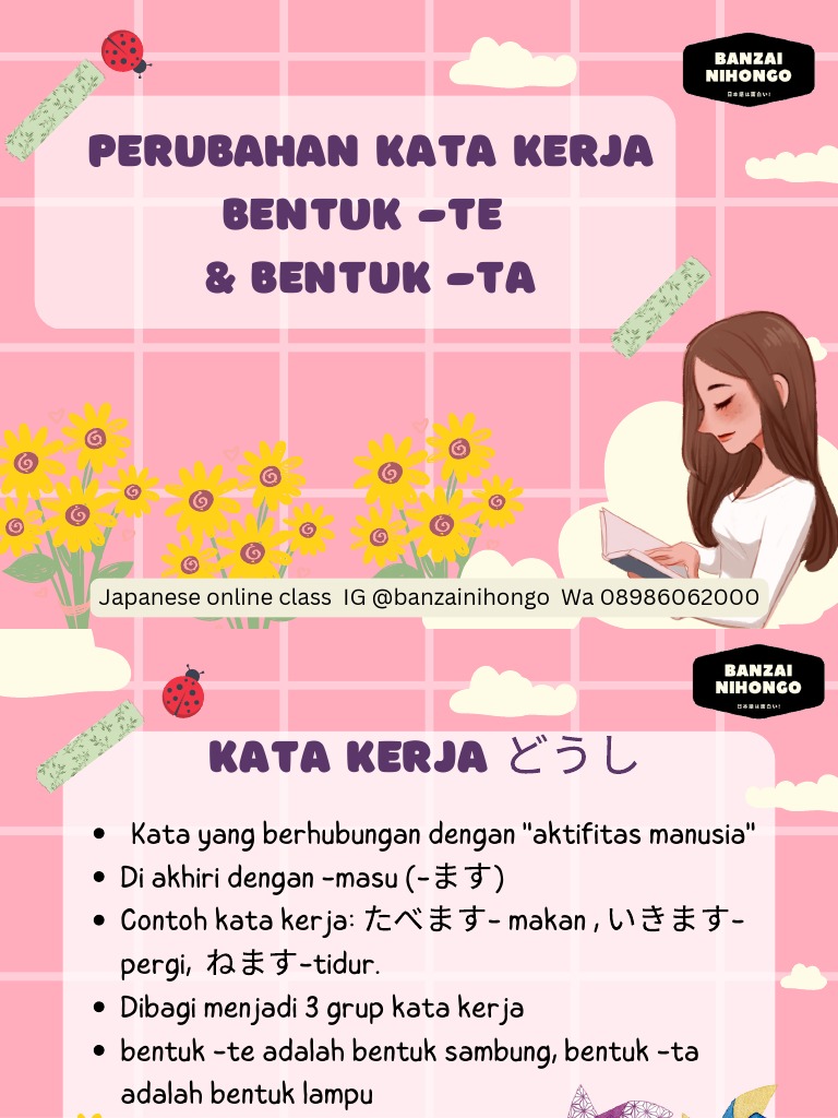 Perubahan Kata Kerja Bentuk Te Dan Ta | PDF