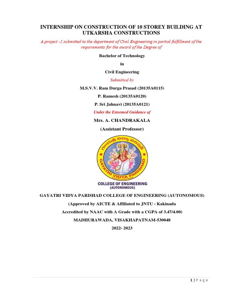 Final Internship Report | PDF | Concrete | Materials