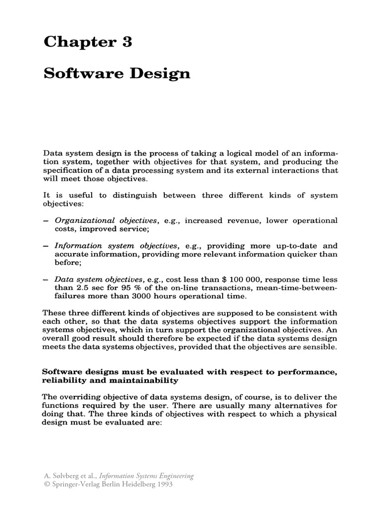Software Design | PDF | Reliability Engineering | System