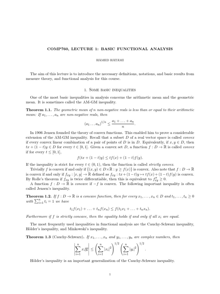 An Introduction To Measure Theory And Functional Analysis Defining