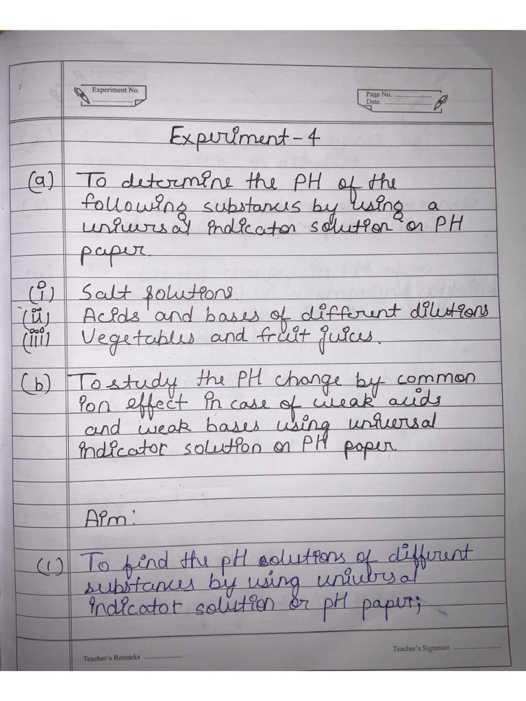 Chemistry Lab Journal | PDF