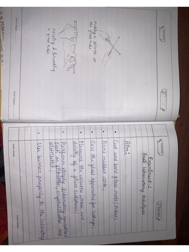 Chemistry Lab Journal | PDF