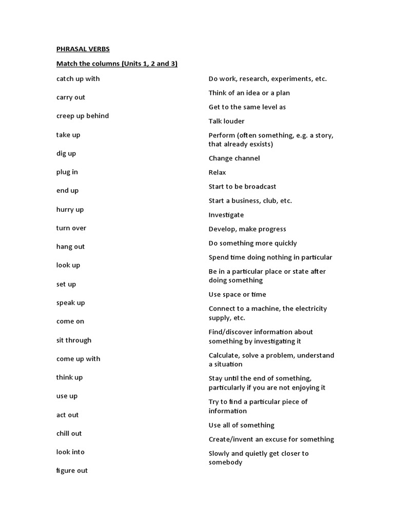 Phrasal Verbs 2 | PDF