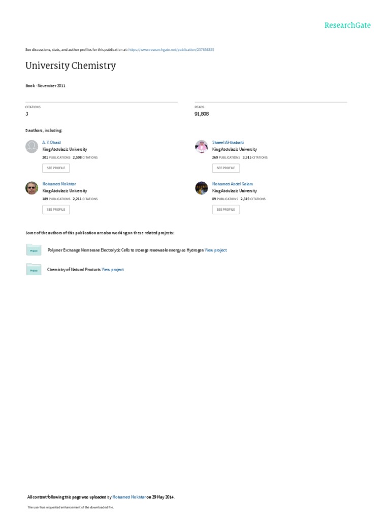 Universal Chemistry | PDF