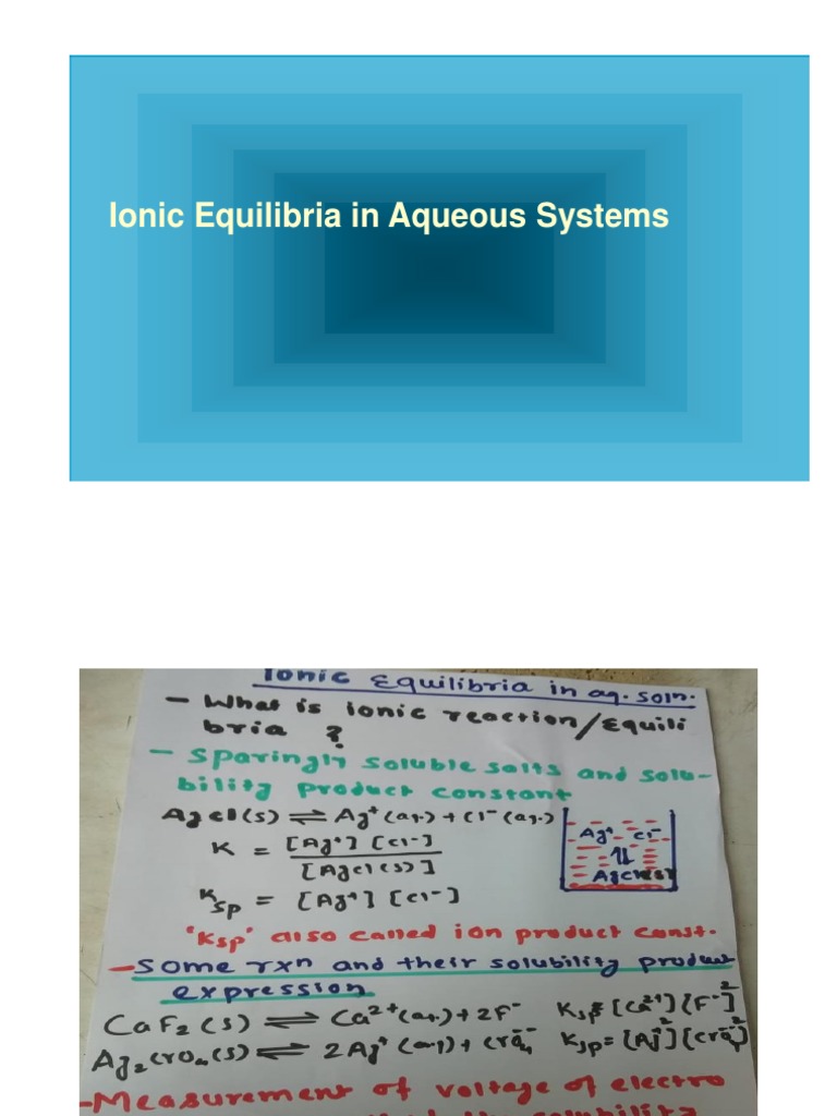 Ionic Equilibria Pdf Acid Hydroxide