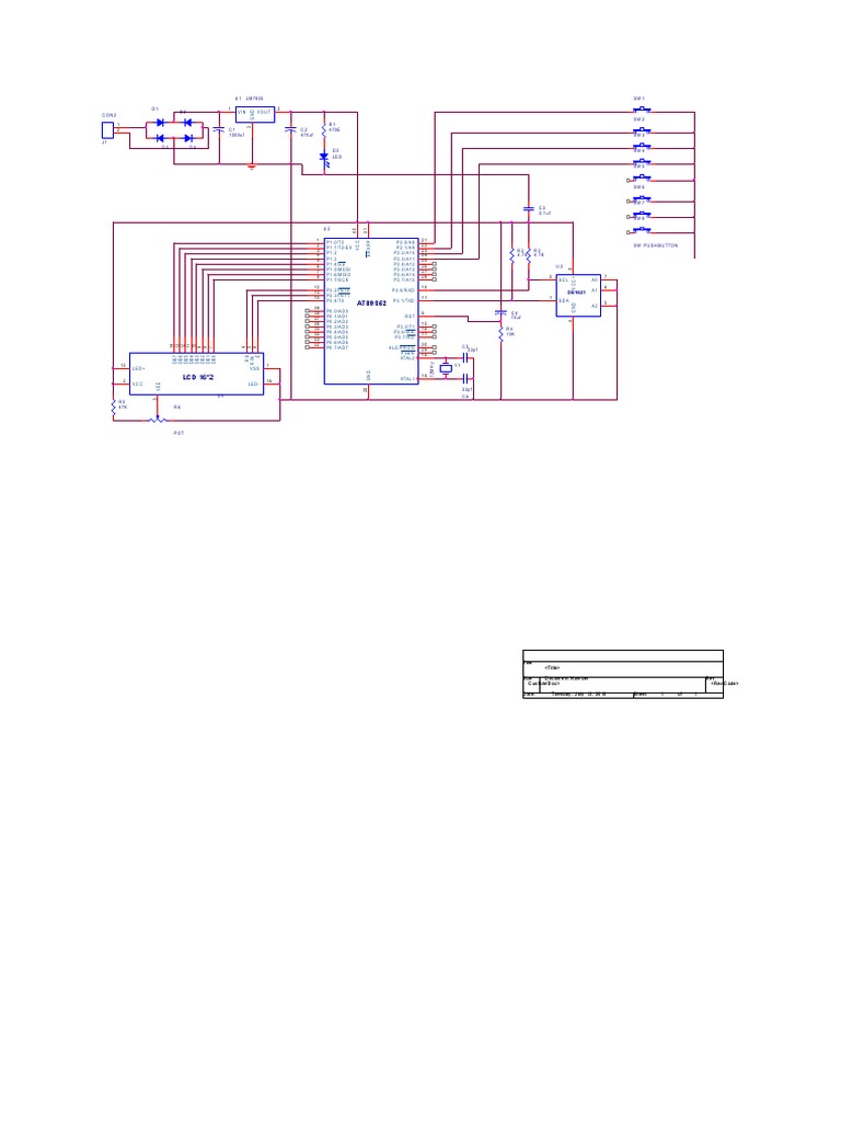 Circuit Diagram for a Microcontroller-Based Temperature and Humidity Data Logging Device | PDF ...