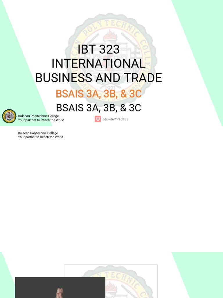 Module 1-3 | PDF | Foreign Direct Investment | Exports