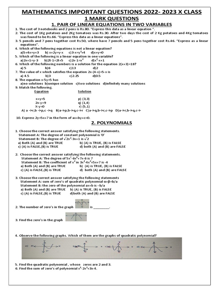 10th IMP Practice | PDF | Sphere | Polynomial