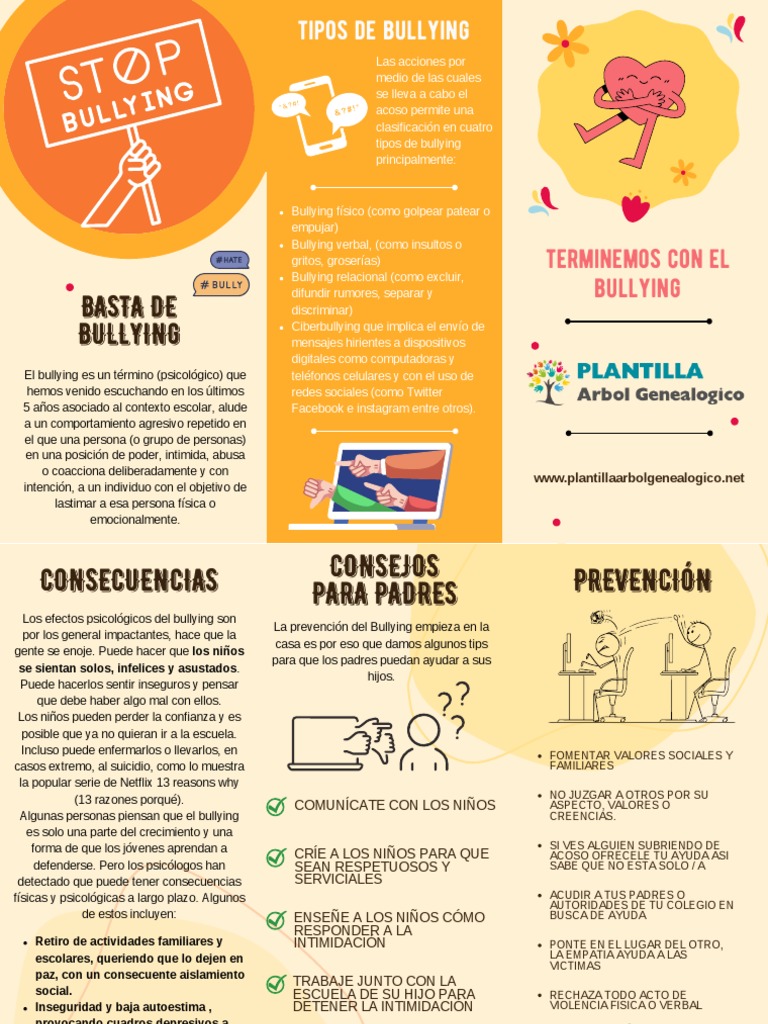 Triptico-bullying | PDF | Acoso cibernético | Sicología