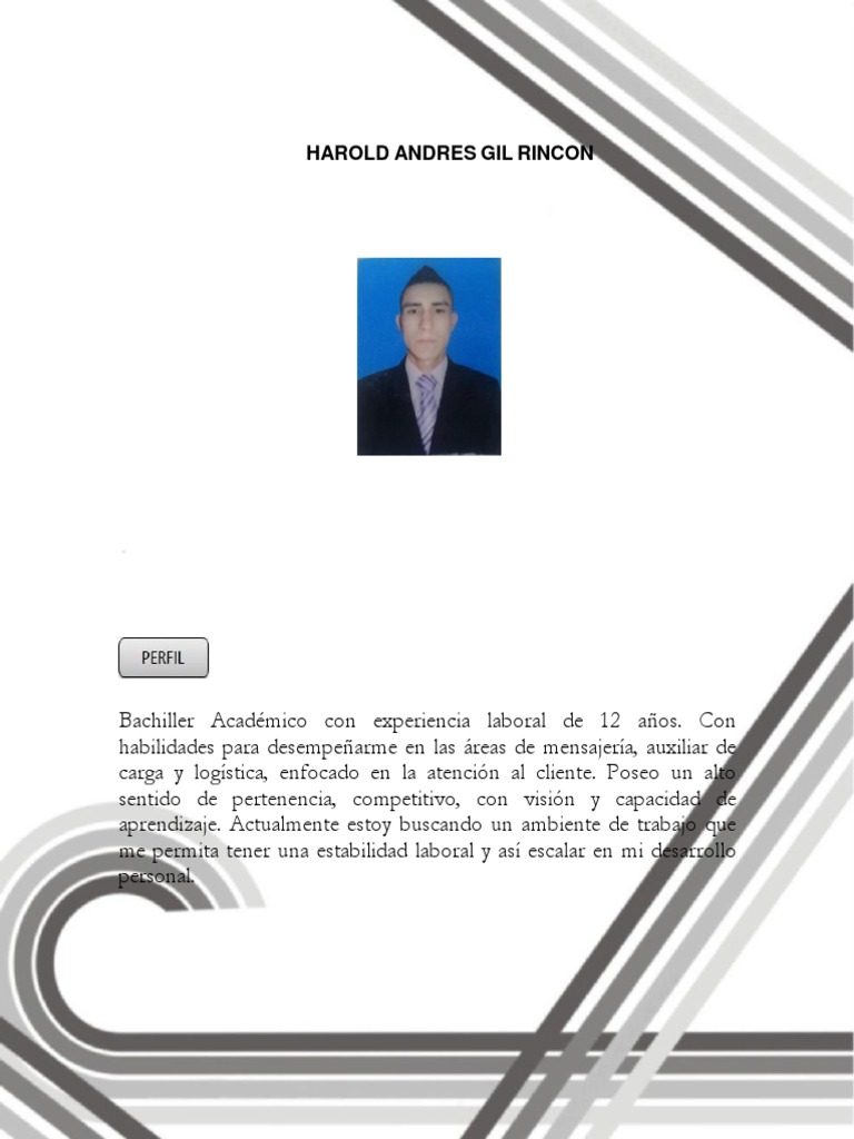 Harold Andres Gil Rincon | PDF | Crecimiento personal y profesional