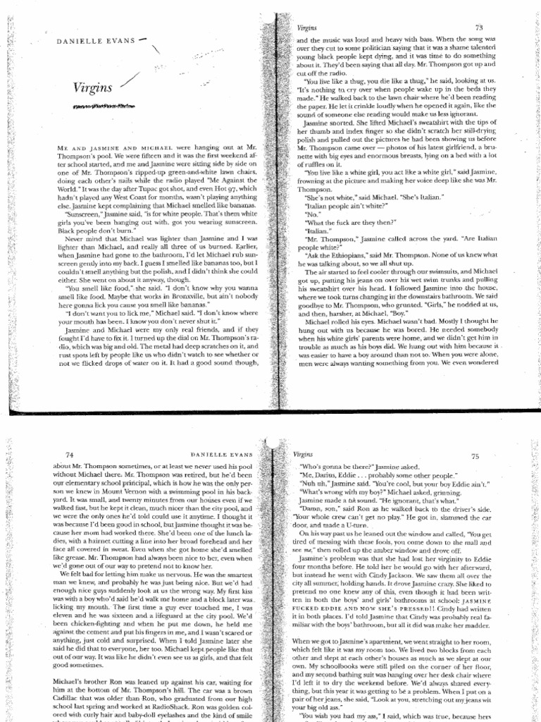 Virgins - Danielle Evans | PDF