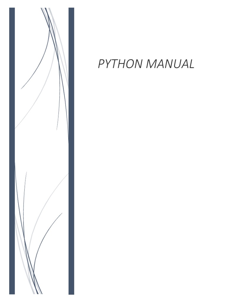 Python Manual | PDF | Boolean Data Type | Python (Programming Language)