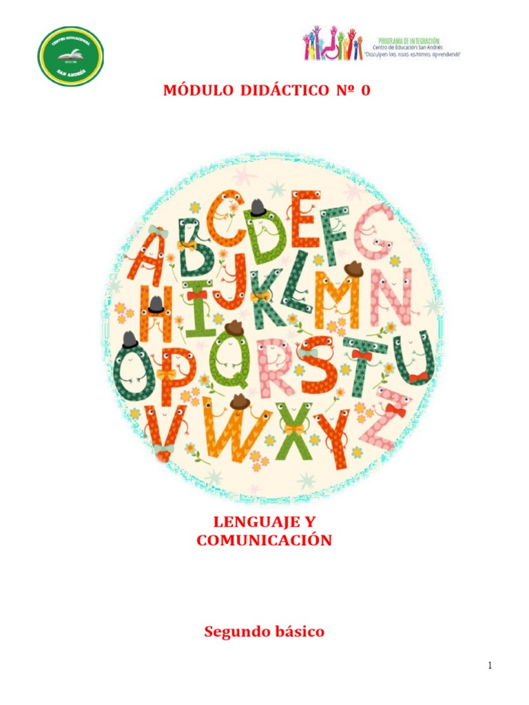 2° Básico Lenguaje Modulo 0 | PDF | Alfabeto | Aprendizaje