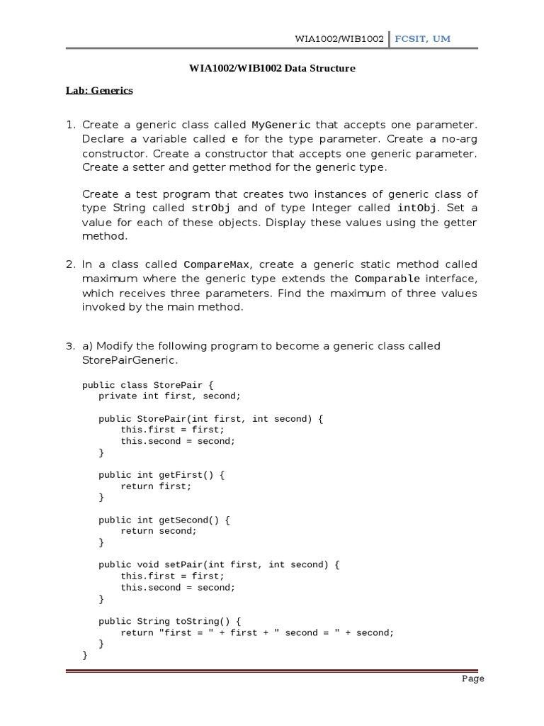 L2 Generics Q Pdf Method Computer Programming Class Computer Programming 