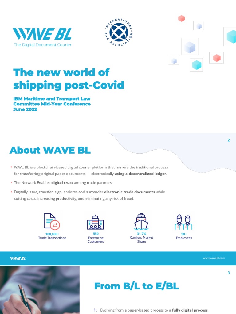 The New World of Shipping Post Covid Boaz Lessem Wavebl | PDF | Service Industries | Computing