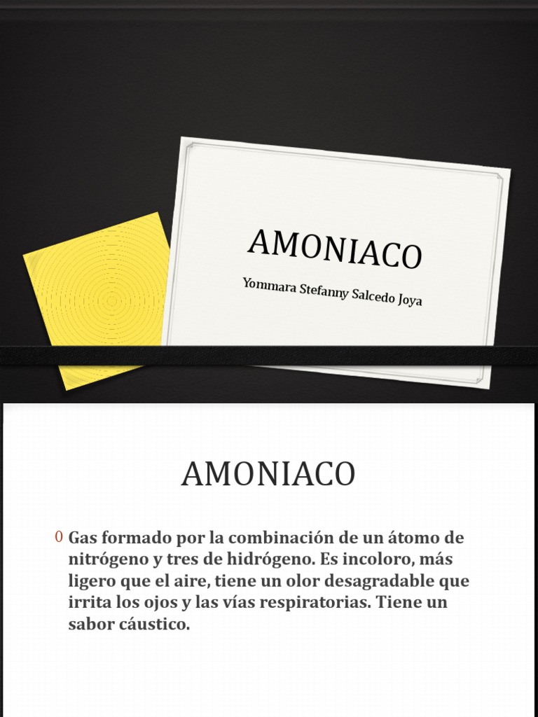 AMONIACO | PDF | Amoníaco | Química