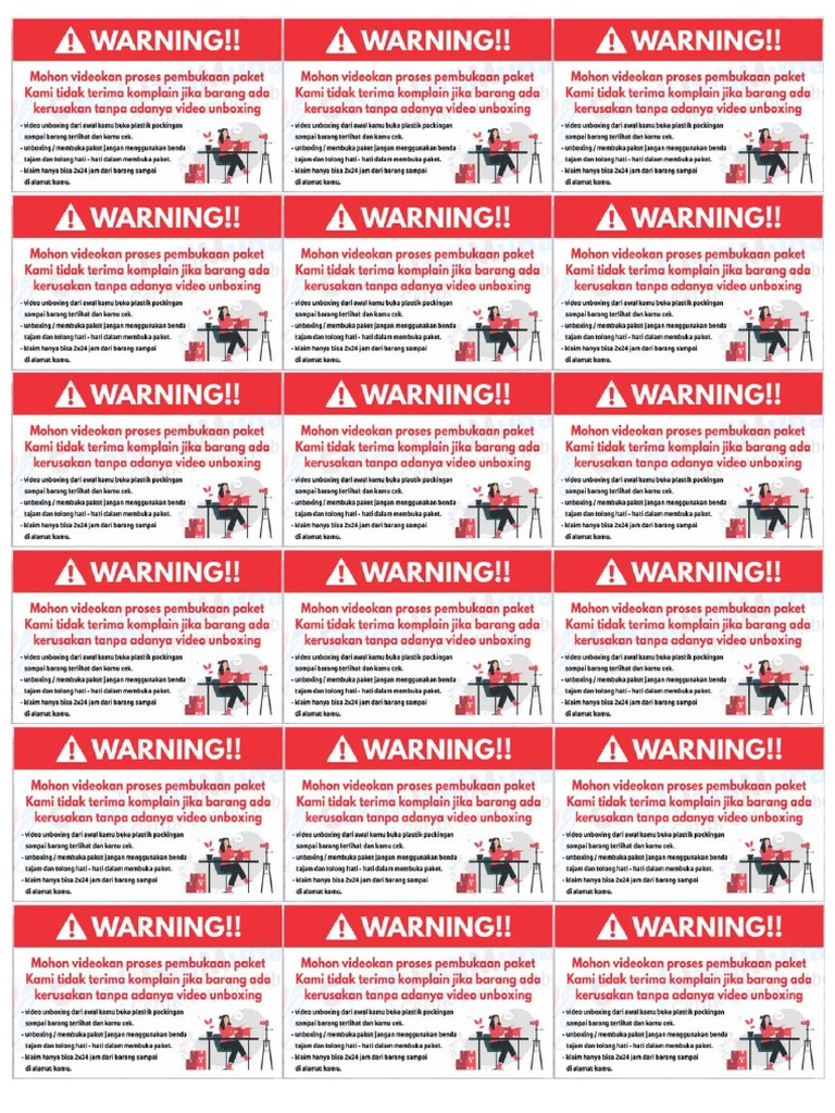 Stiker Unboxing | PDF