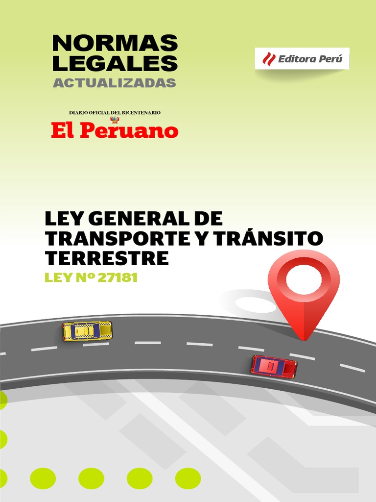 Ley N° 27181: Transporte y Tránsito Terrestre | PDF | Transporte ...