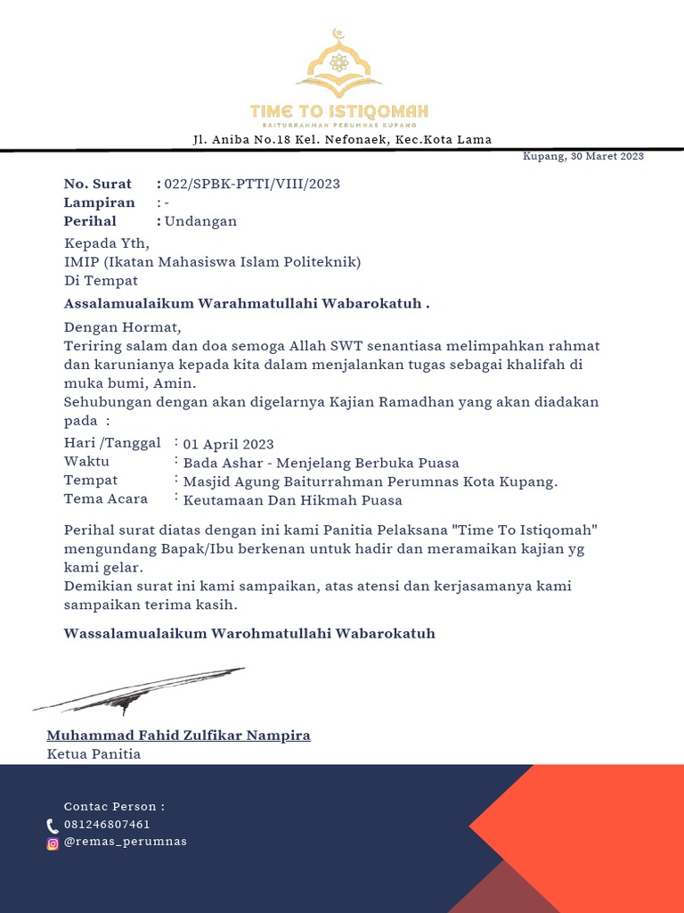 Undangan Kajian Ramadhan | PDF