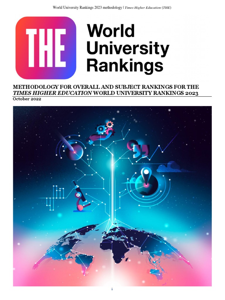 The 2023 World University Rankings Methodology | PDF | Academic Journal