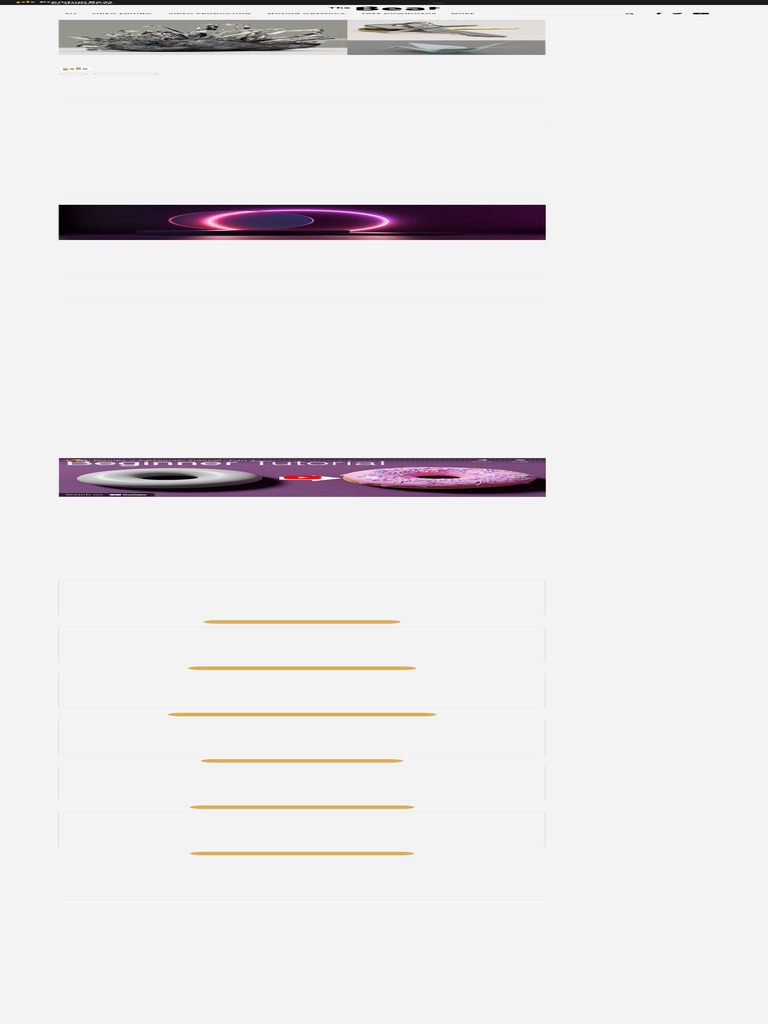 Complete Beginner's Guide To Blender - PremiumBeat | PDF | Graphics ...