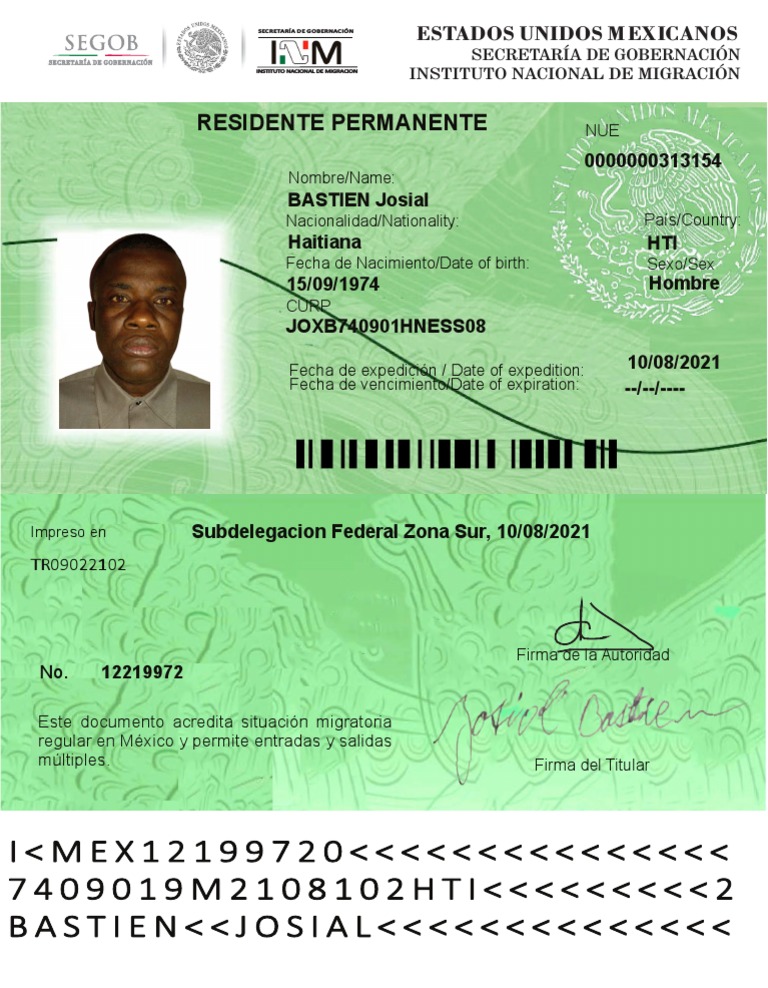 Residente Permanente | PDF