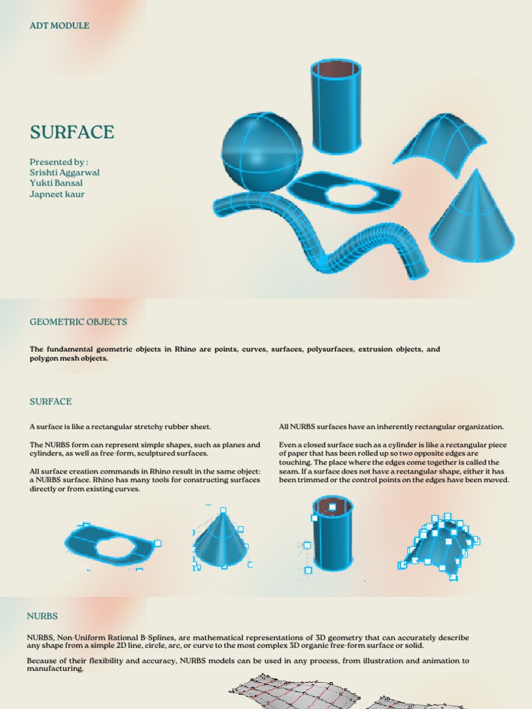 Surface: Adt Module | PDF | Shape | Geometry