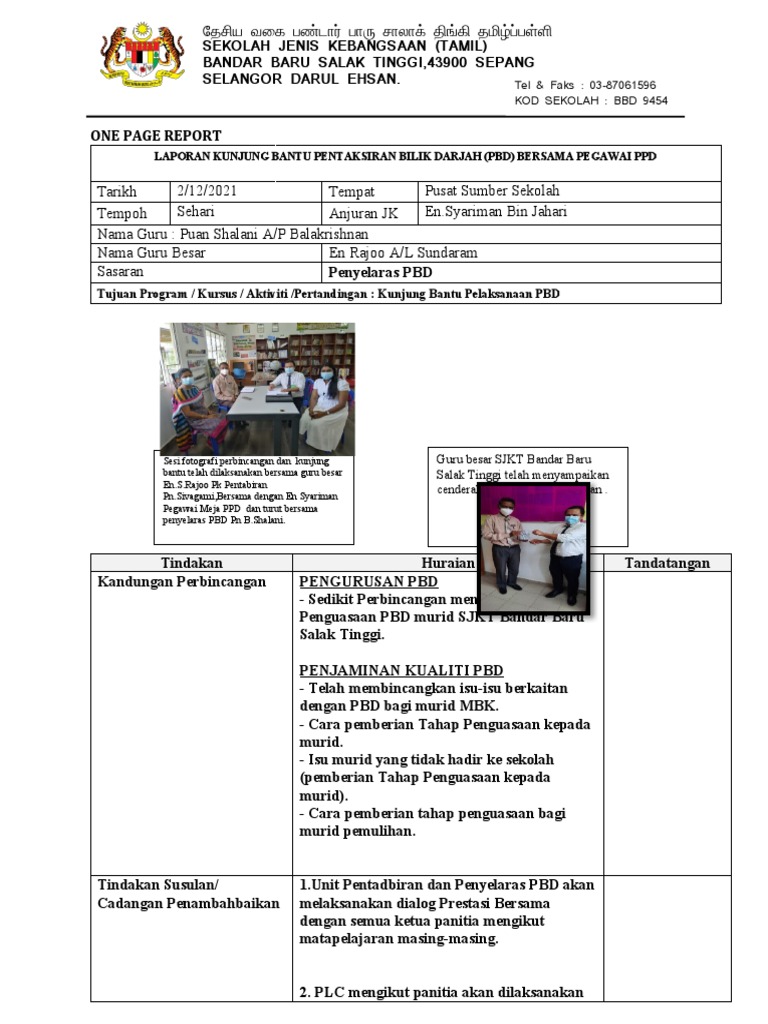 Opr Kunjung Bantu PBD | PDF